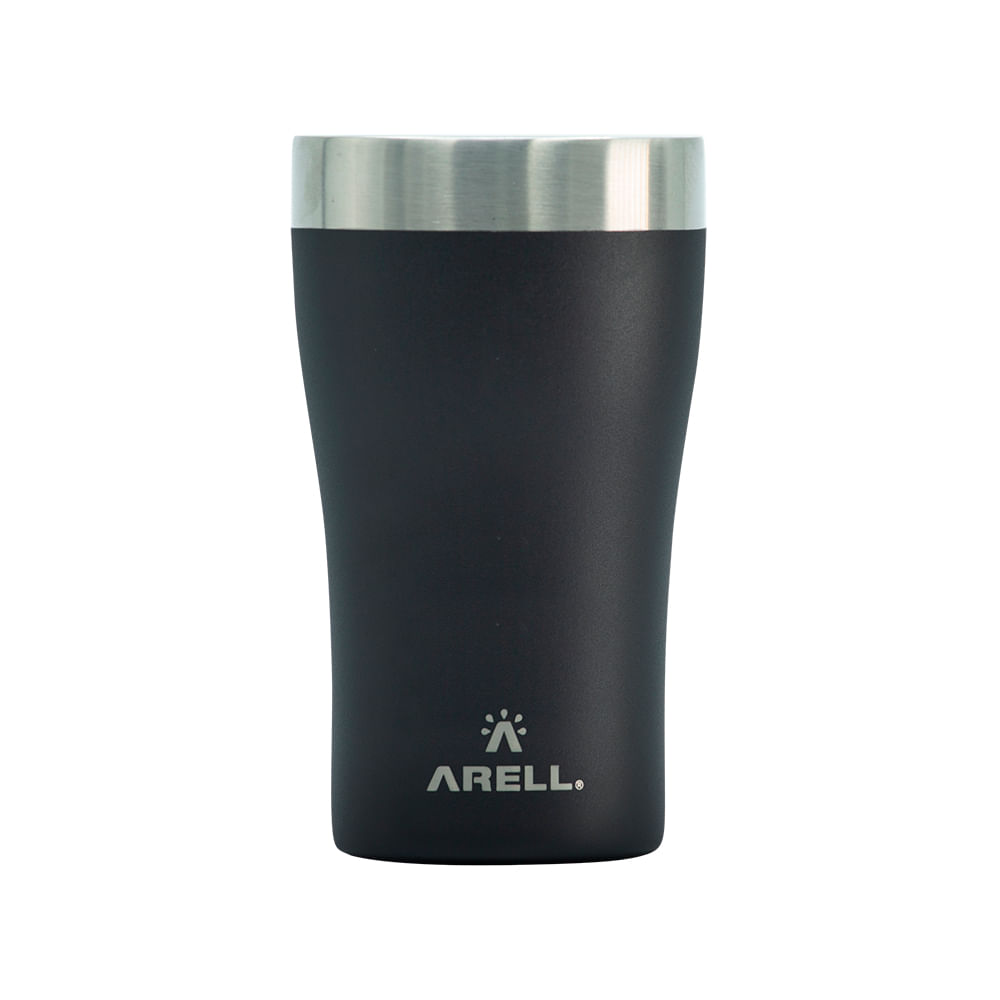 Copo Térmico Arell Inox a Vácuo 500ml Black Sand Sem Tampa - Arell