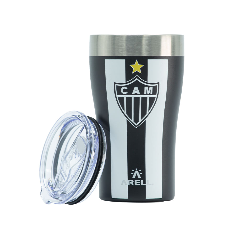 Copo Térmico Arell Inox a Vácuo 500ml Oficial Atlético MG - Arell