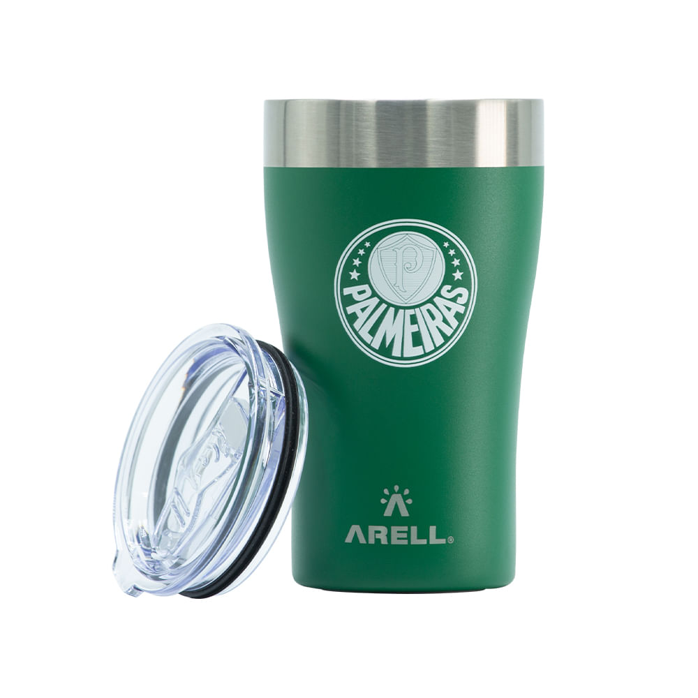 Copo Térmico Arell Inox a Vácuo 500ml Oficial Palmeiras 01 - Arell