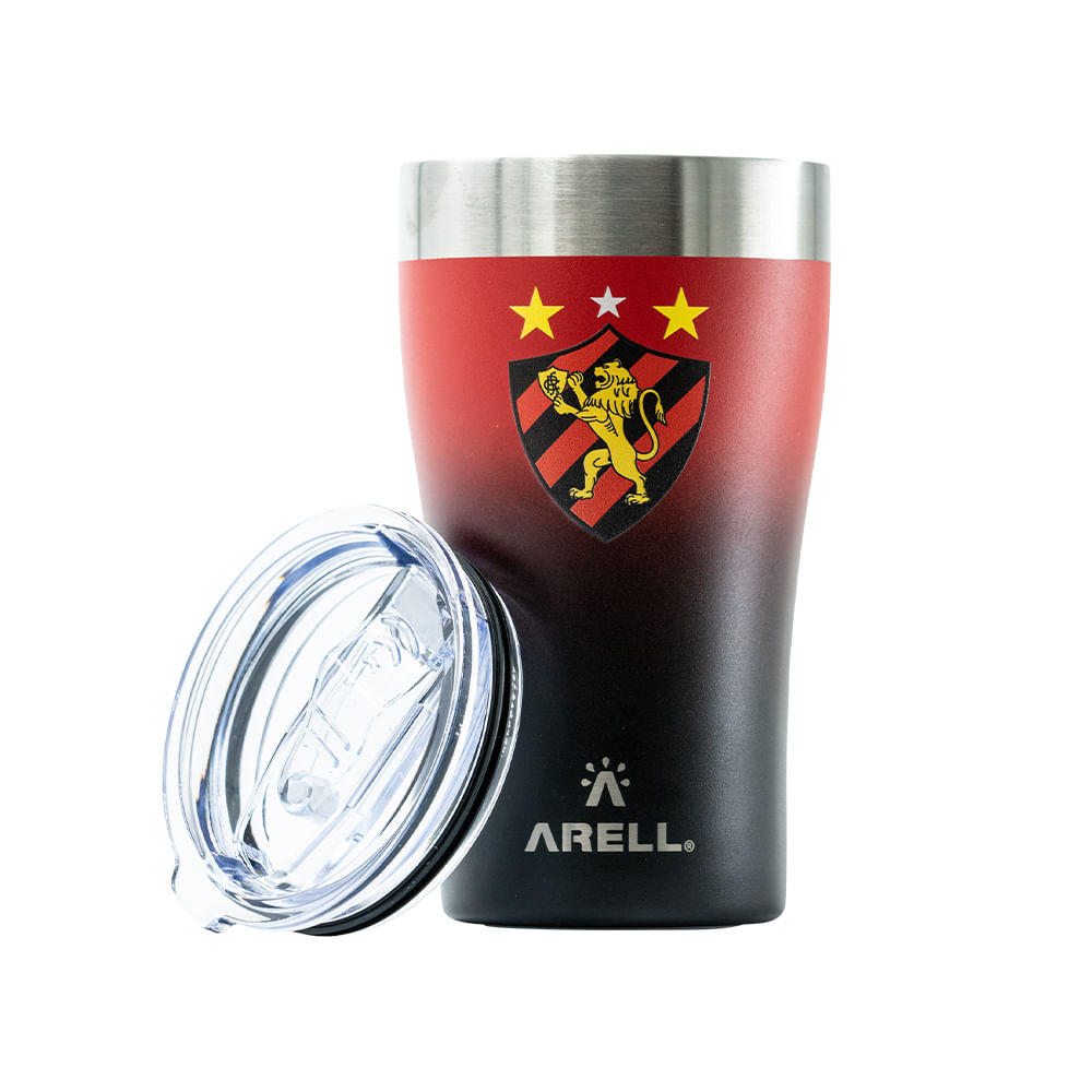 Copo Térmico Arell Inox a Vácuo 500ml Oficial Sport Recife - Arell