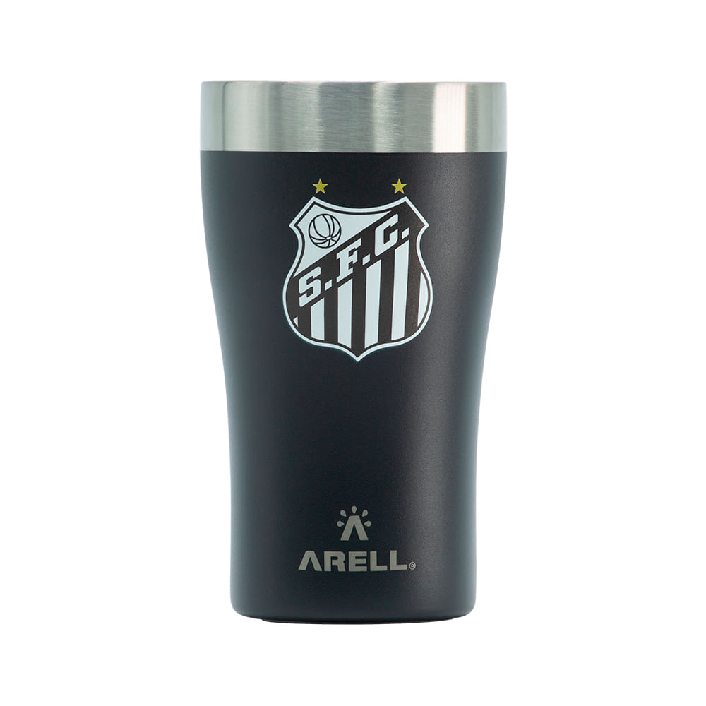 Copo Térmico Arell Inox a Vácuo 500ml Oficial Santos - Arell