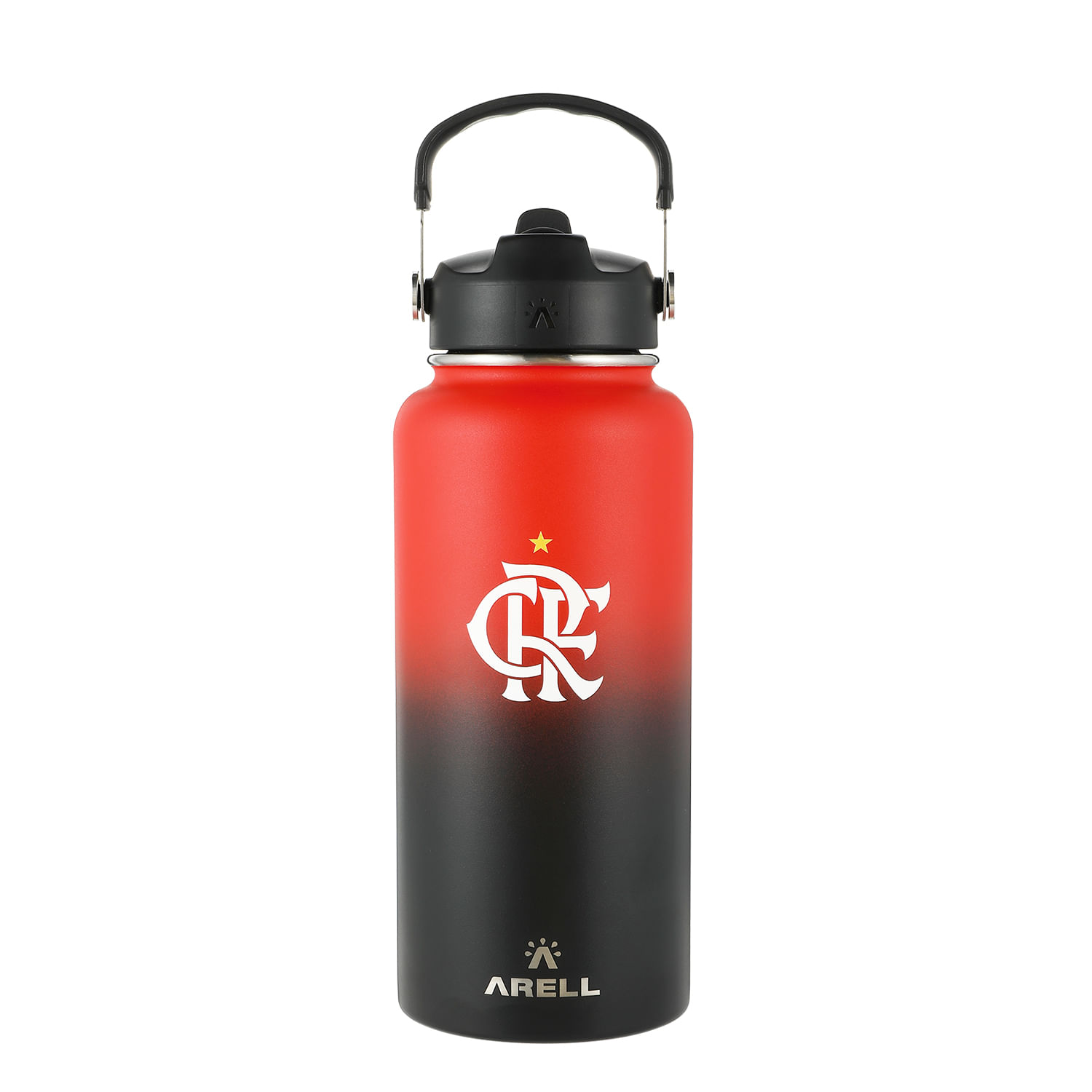 Garrafa Térmica Vácuo Straw Flask Arell 946ml Flamengo 01 - Arell