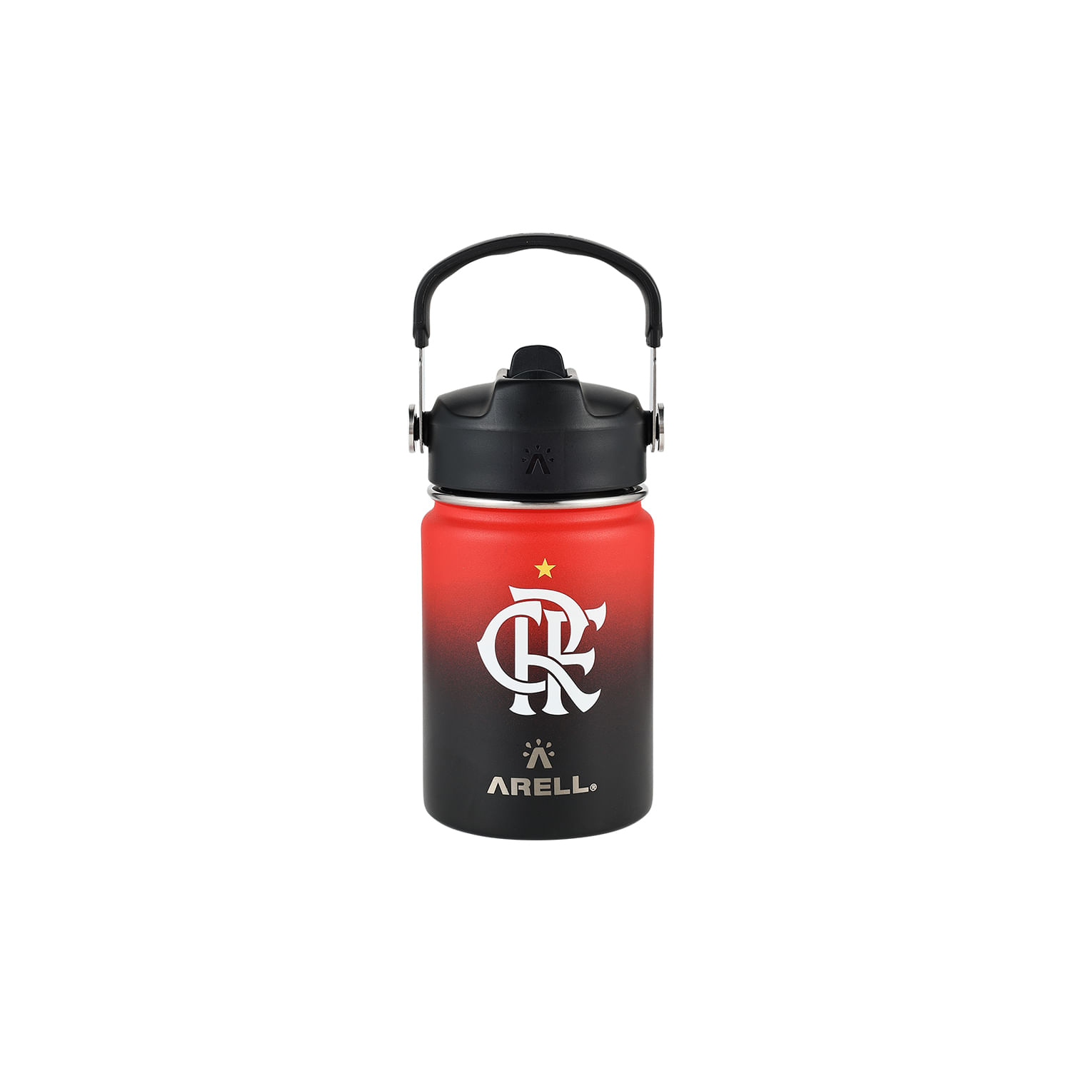 Garrafa Térmica Vácuo Straw Flask Arell 355ml Flamengo 01 - Arell